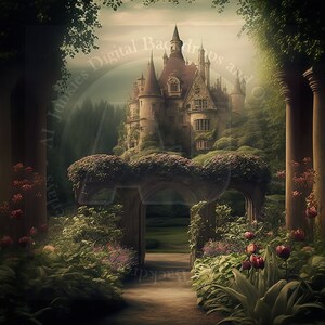 Fantasy Castle Digital Backdrop for Composite Photography Art / for ...