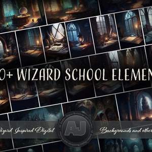 Ultimate Wizard Inspired Mega Bundle Pack Digital Backgrounds and Other ...