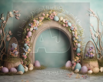 26 Easter Studio Digital Background for Composite Artists, Easter Digital Backdrop, Easter Photo ...