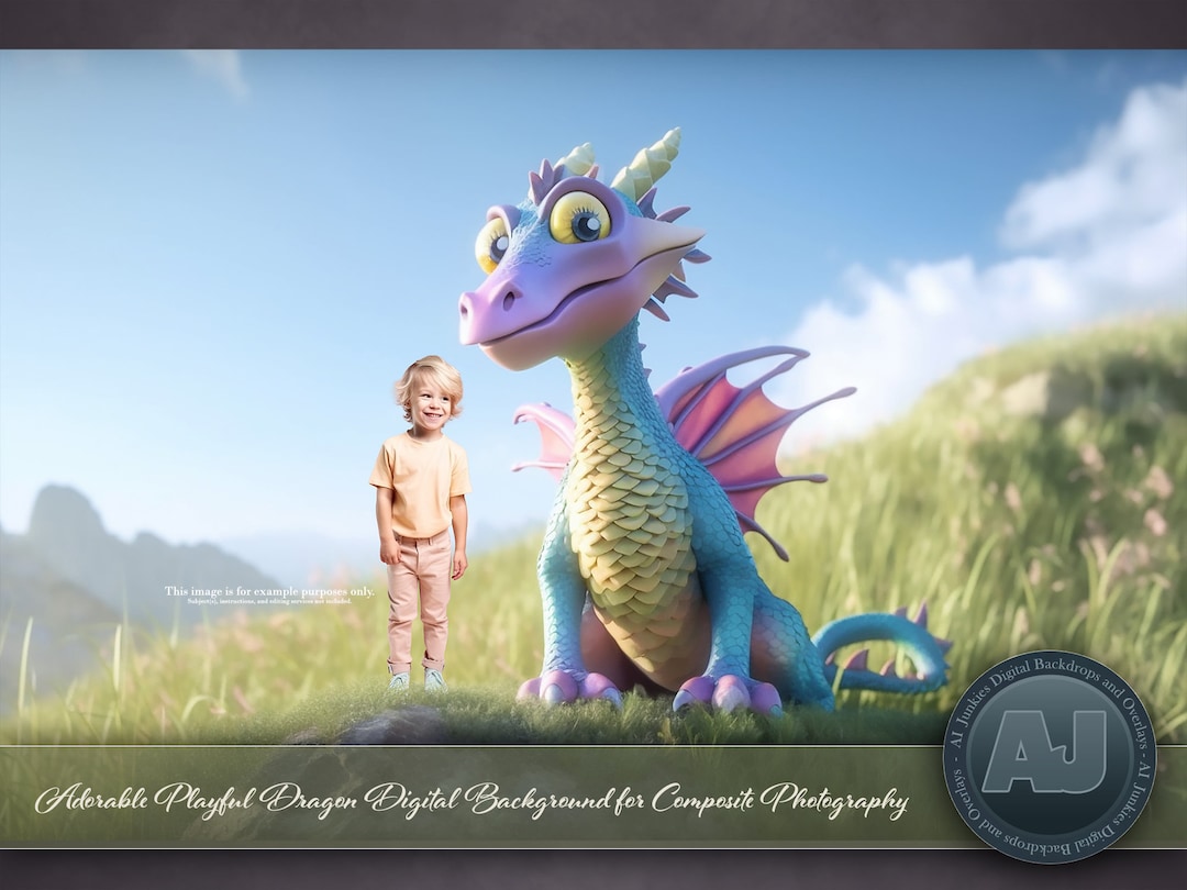 Dragon Digital Background for Photographers | Dragon Backdrop | Instant ...