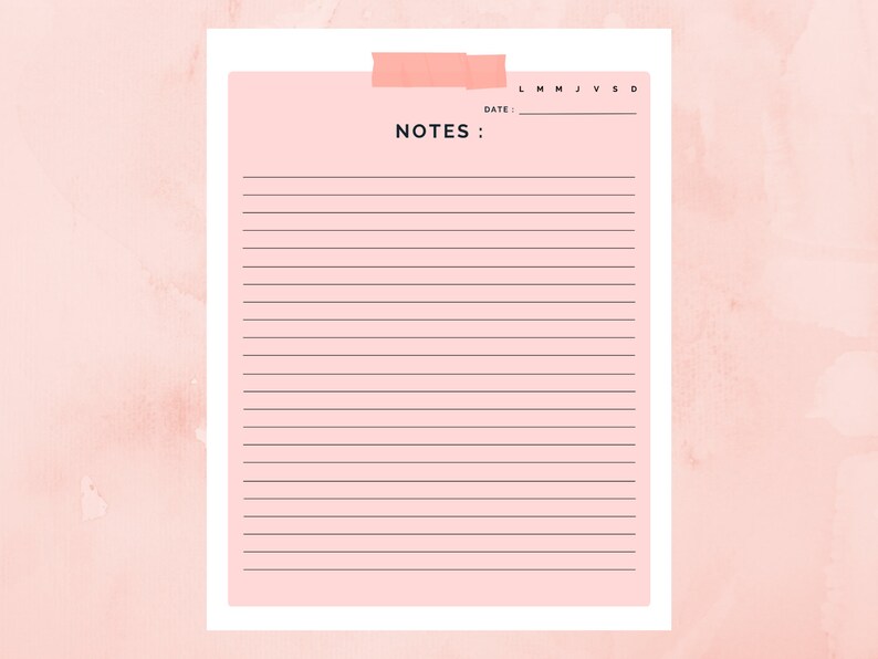 To Do List, Note, Printable, US Letter, Agenda Page, Priority, Daily ...
