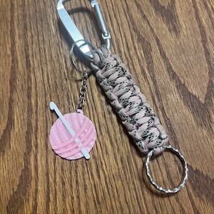 3d Printed Crochet Keychain, Yarn Keychain With Crochet Hooks, Crochet ...