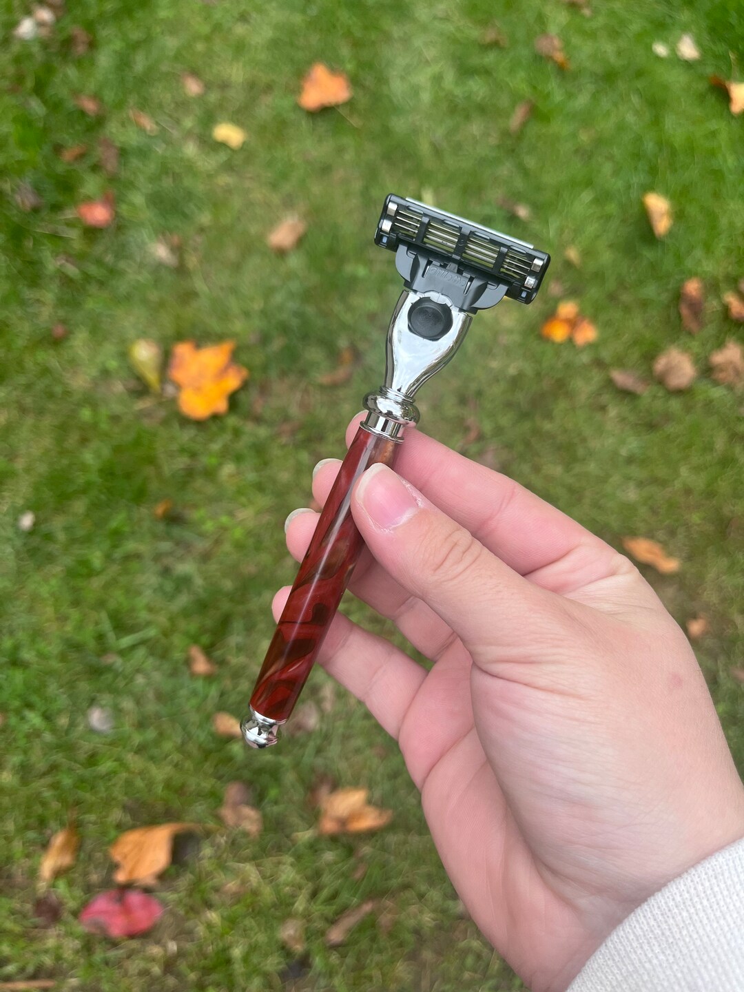 Hand Turned Acrylic Handle for Gillete Mach3 Razor (blades Not Included ...
