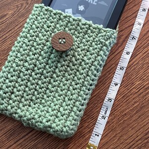 Ebook Crocheted Sleeve for Reading Paper White Holder, Crocheted Purple, Green, and Blue Book ...