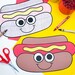 Hot Dog Craft Pattern Camping Craft for Kids Hot Dog - Etsy