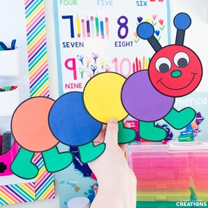 Caterpillar Craft Patterns Spring Bulletin Board Spring - Etsy