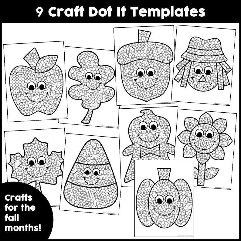 Fall Q Tip Painting Craft | Fine Motor Activities | Kindergarten ...