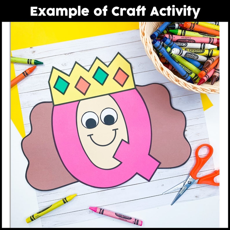 Letter Q Craft Patterns | Queen Craft | Alphabet Crafts | Uppercase ...