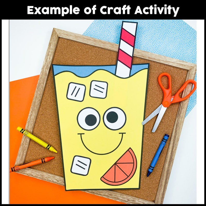 Lemonade Craft for Kids | Template | Pattern | Summer Craft | How to ...