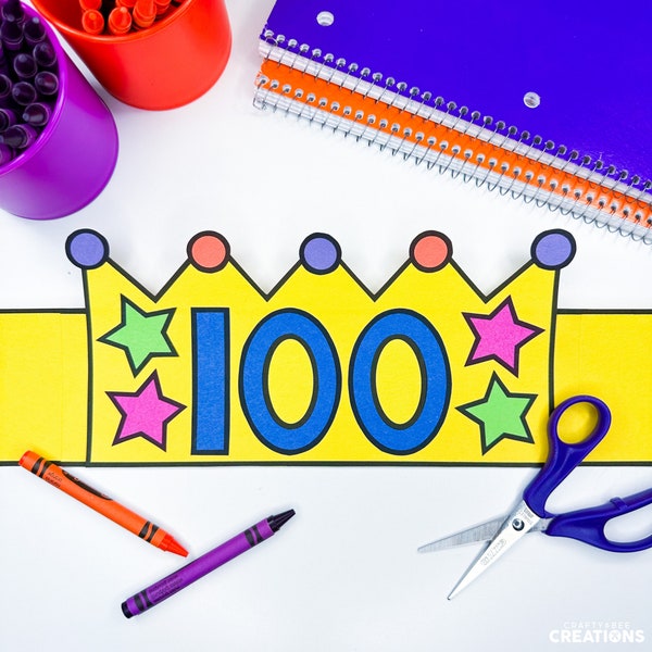 100th Day of School Hats - Etsy