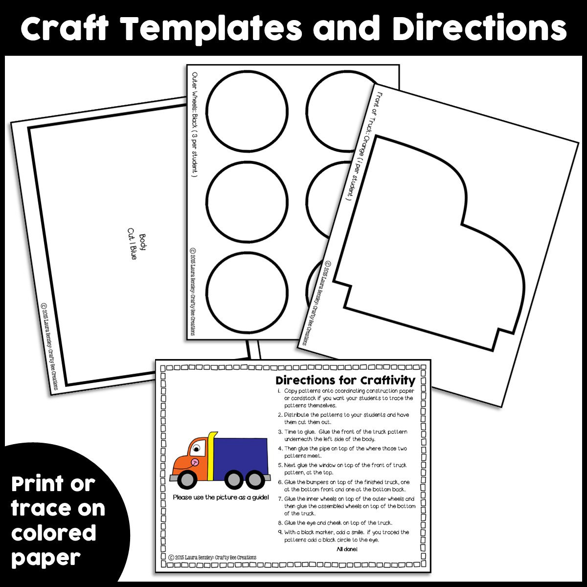 Truck Craft for Kids | Transportation Crafts | Transportation ...