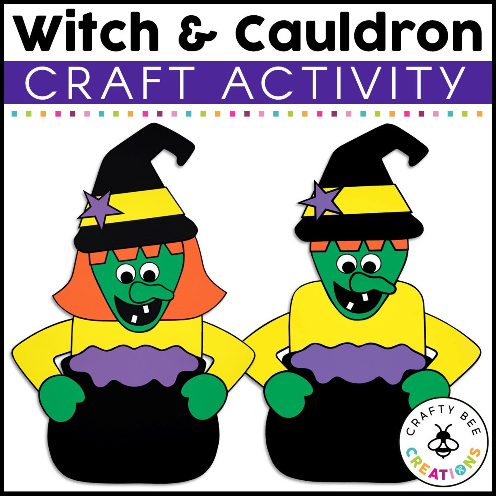 Witch Cauldron Craft | Halloween Bulletin Board Activities | Room on ...