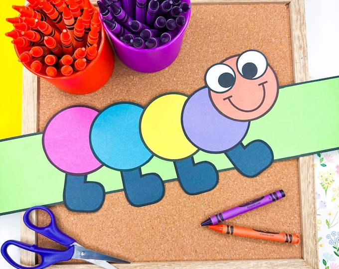 Caterpillar Craft Template for Kids, Build a Caterpillar Craft ...