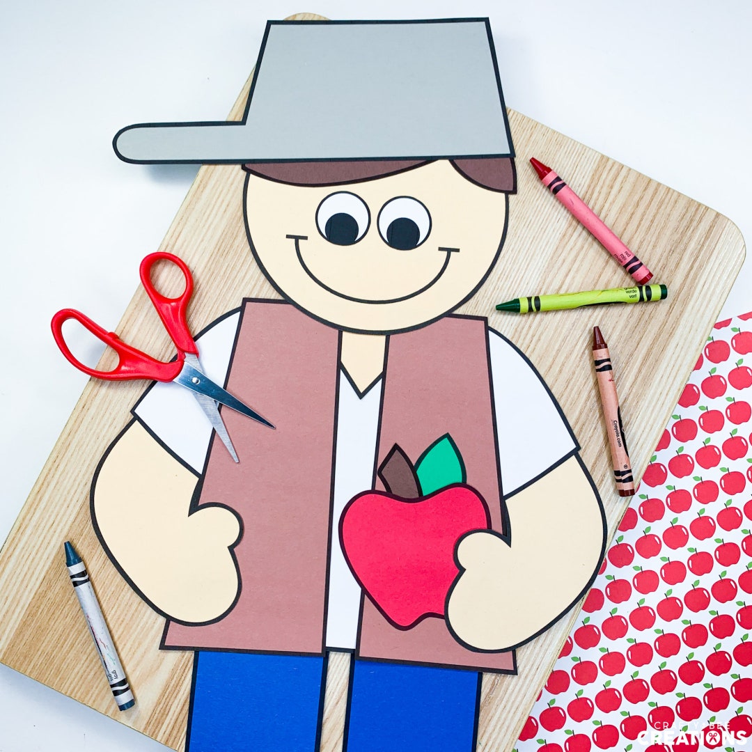 Johnny Appleseed Craft | Apple Craft | Fall Activity | September ...