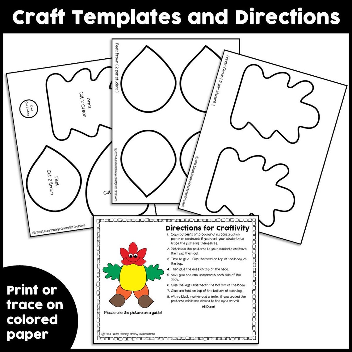 Fall Leaf Craft | Leaf Man Activities | Fall Bulletin Board | Leaf ...