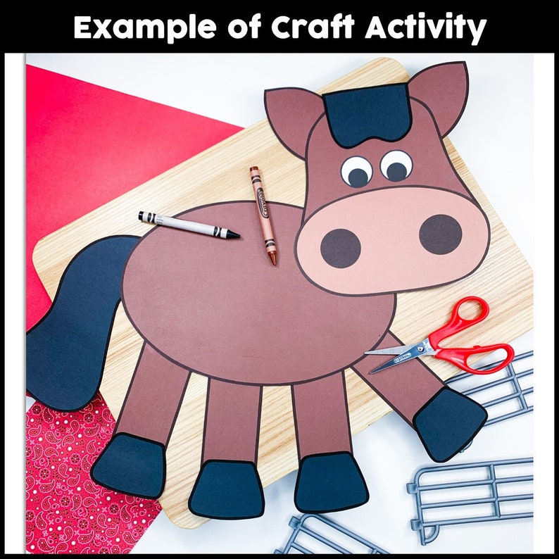 Horse Craft for Kids | Horse Template | Paper Horse Patterns | Farm ...