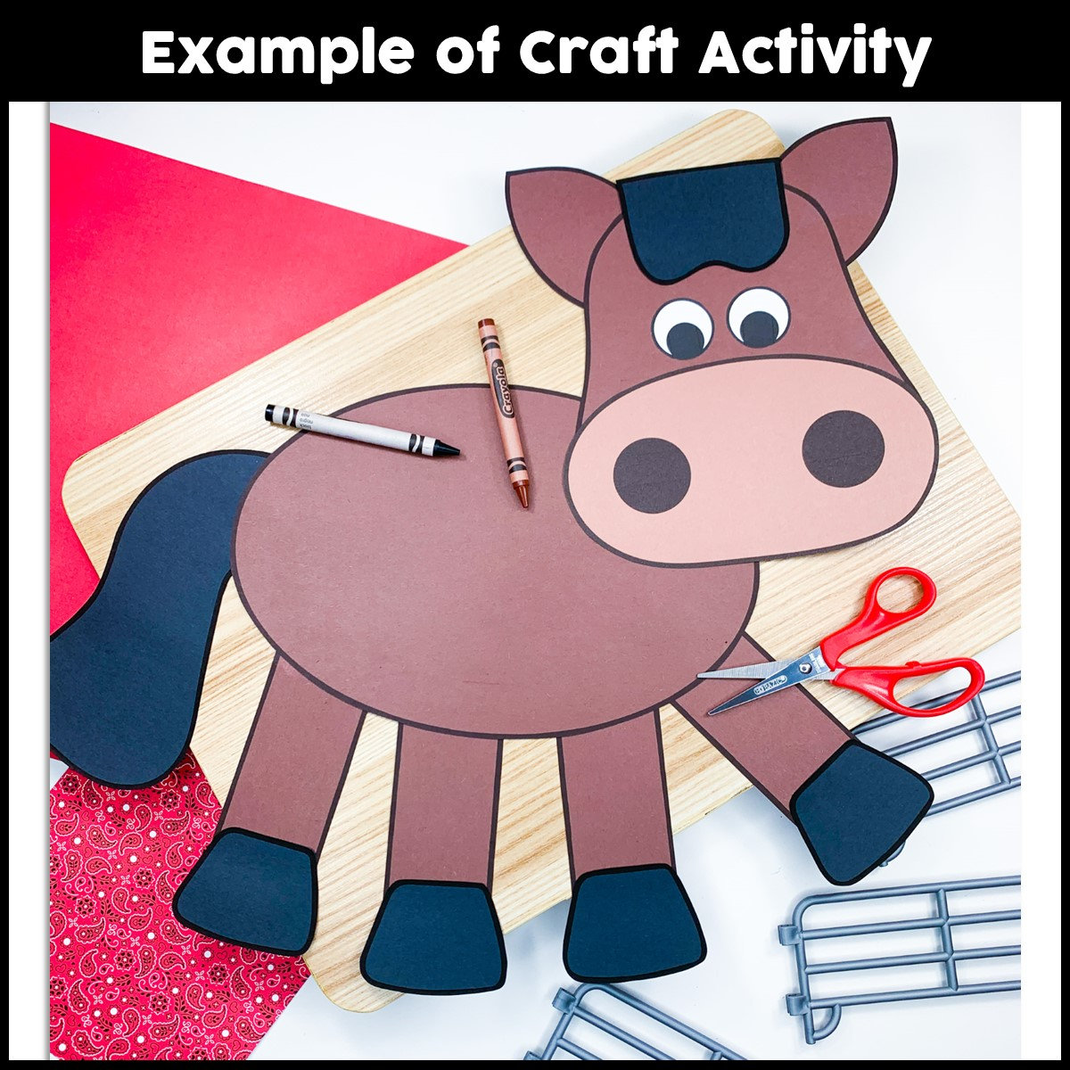 Horse Craft for Kids | Horse Template | Paper Horse Patterns | Farm ...
