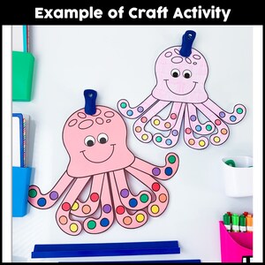 Octopus Craft Patterns | Ocean Animals Activity | Sea Life | Ocean ...