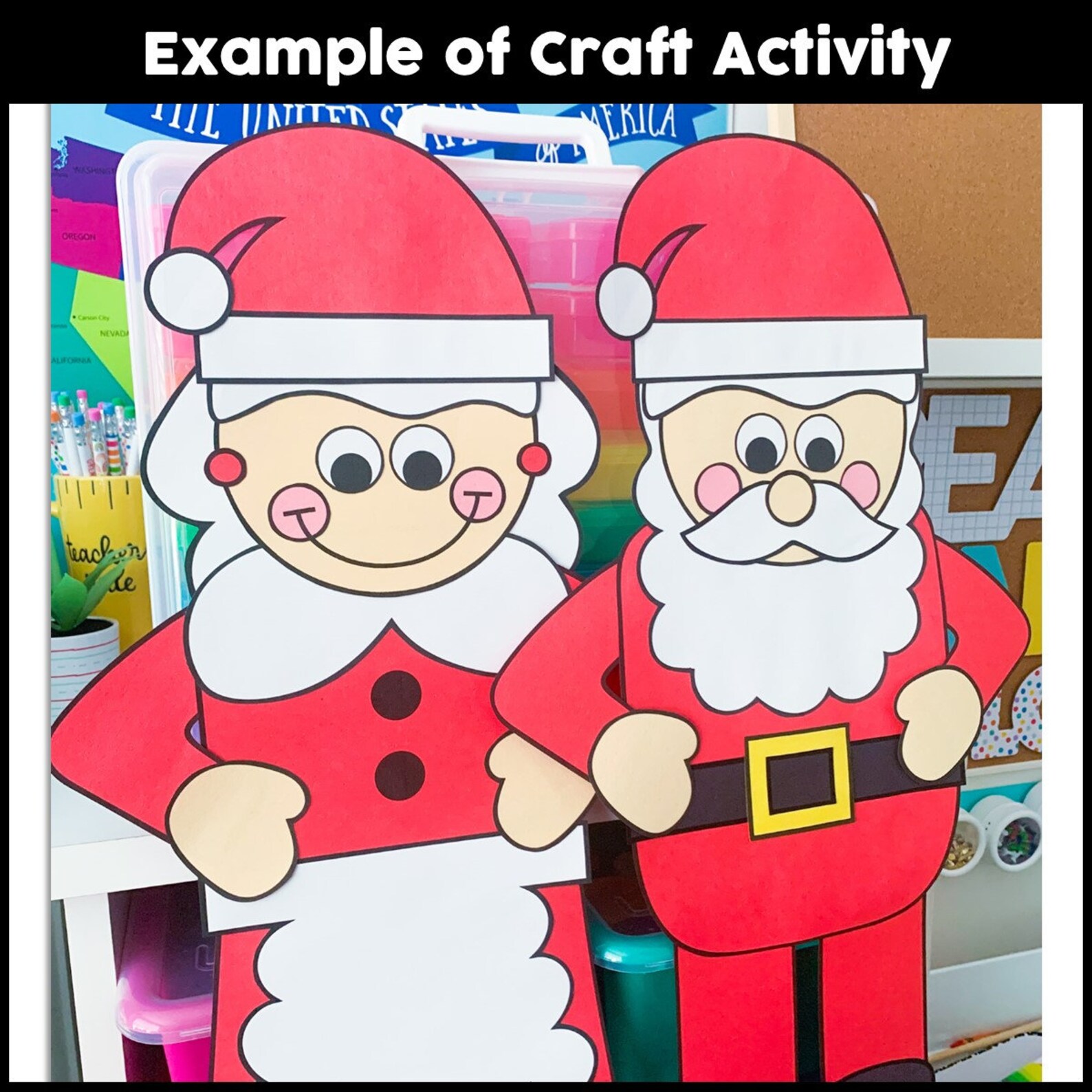 Santa Craft | Polar Express Craft Activities | Christmas Crafts | Santa ...