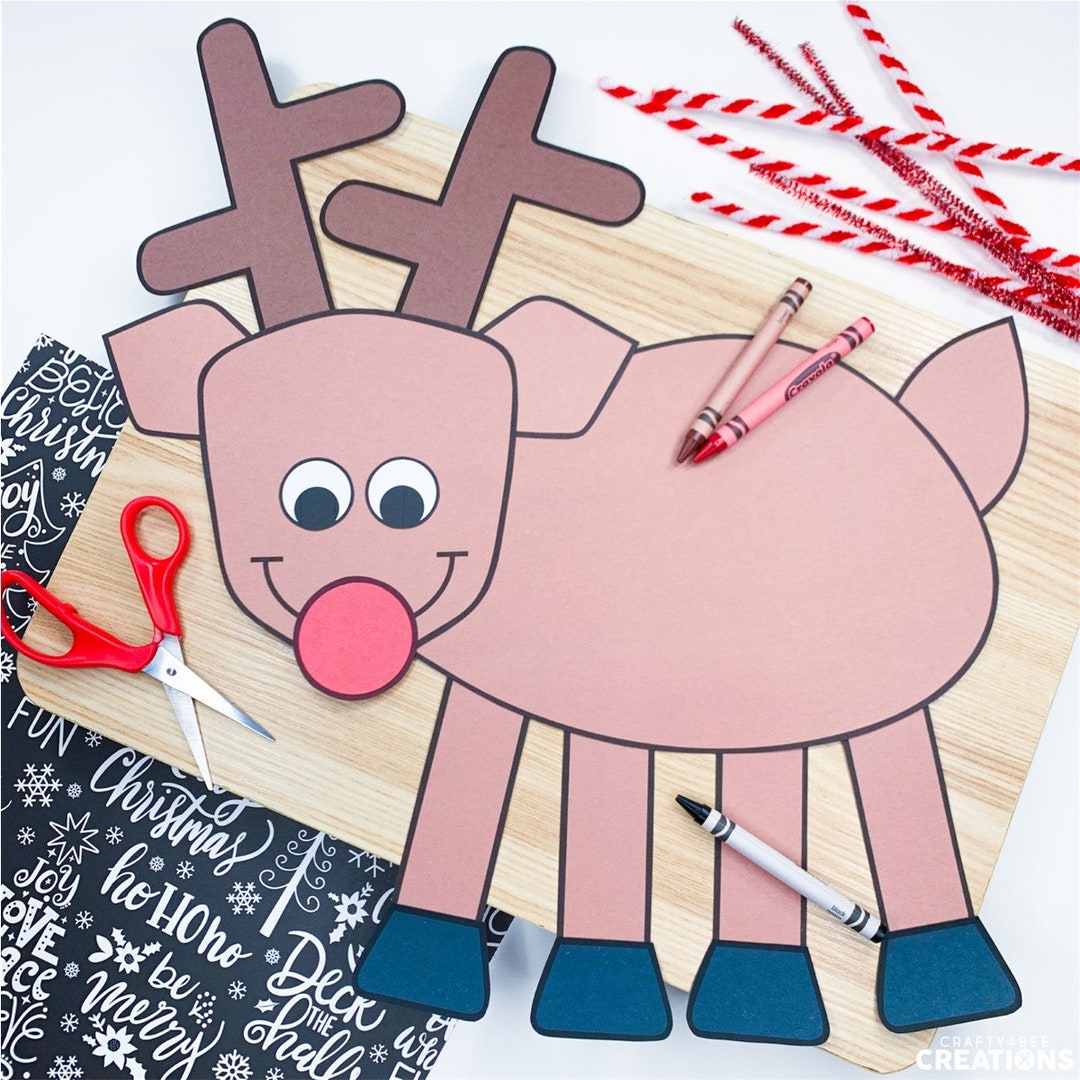 Reindeer Craft | Rudolph the Red Nosed Reindeer | Christmas | Winter ...
