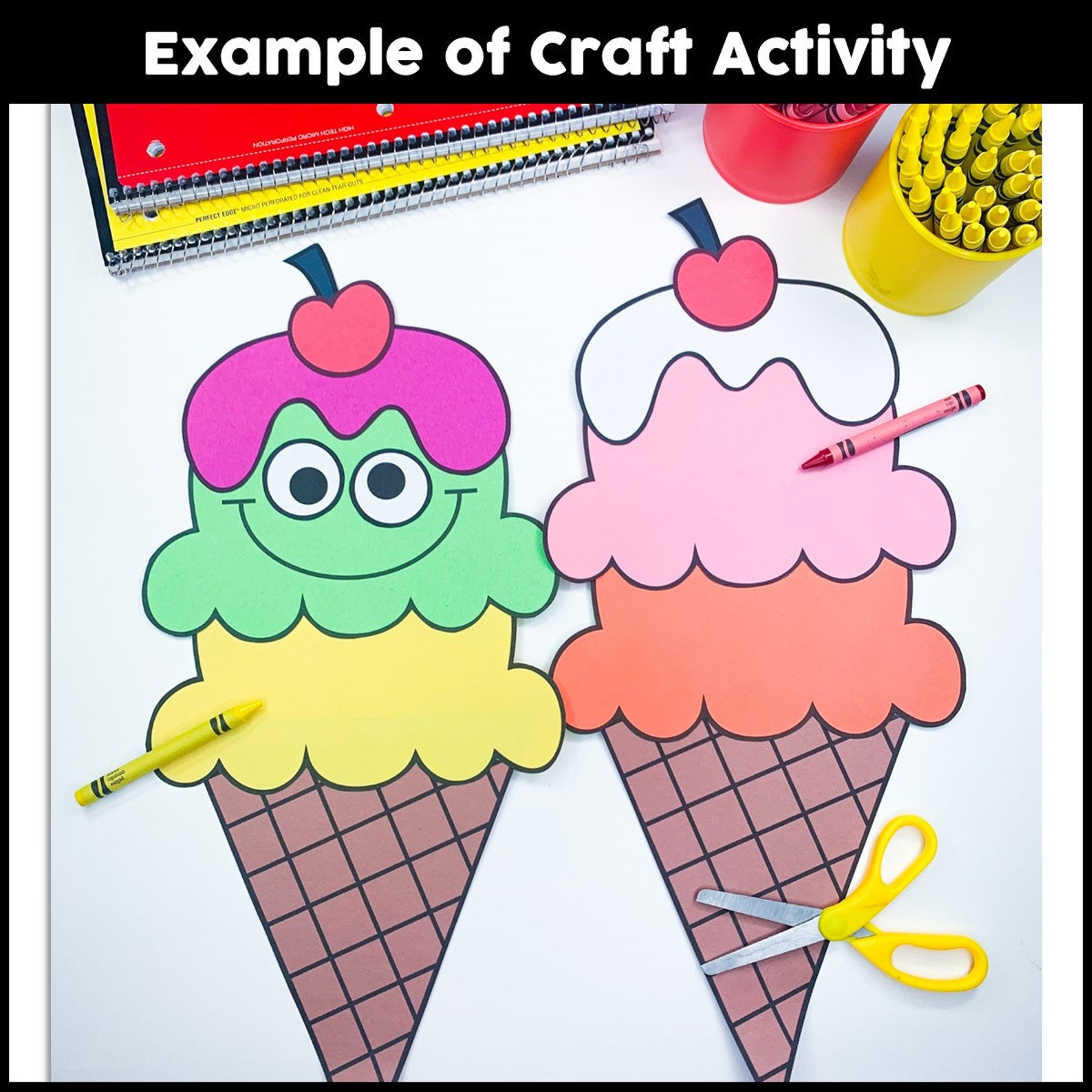 Ice Cream Craft | Template | Pattern | Summer Craft for Kids | End of ...