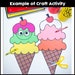 Ice Cream Craft Template Pattern Summer Craft for Kids End of the Year ...