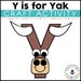 Letter Y Craft Patterns | Yak Craft | Alphabet Crafts | Uppercase ...