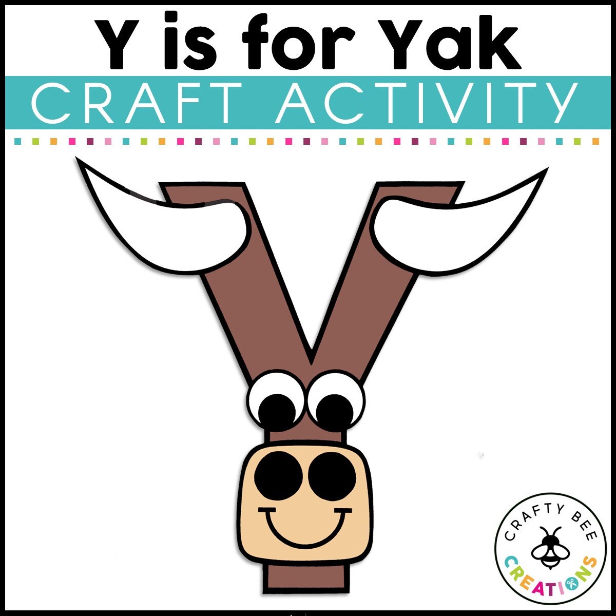 Letter Y Craft Patterns Yak Craft Alphabet Crafts Uppercase Letter ...