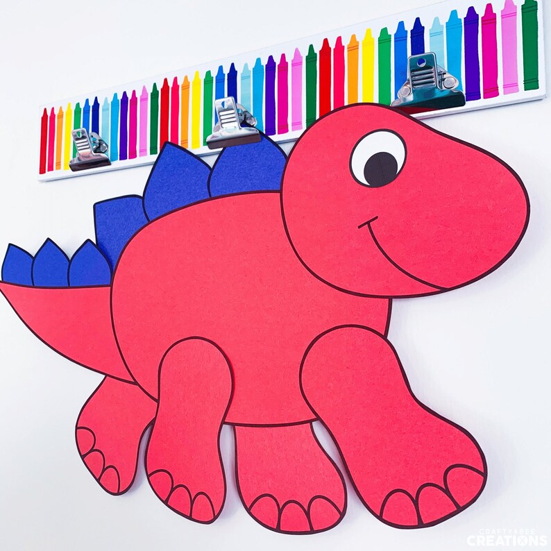 Dinosaur Craft for Kids Stegosaurus Craft Dinosaur Pattern - Etsy