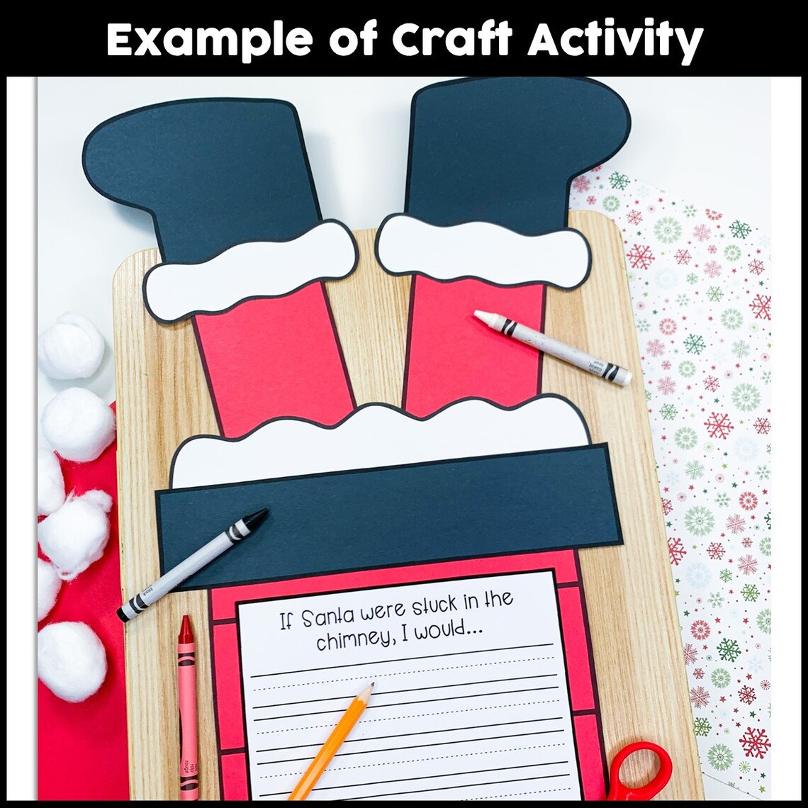 Santa is Stuck in the Chimney Craft | Santa Craft Activity | Christmas ...