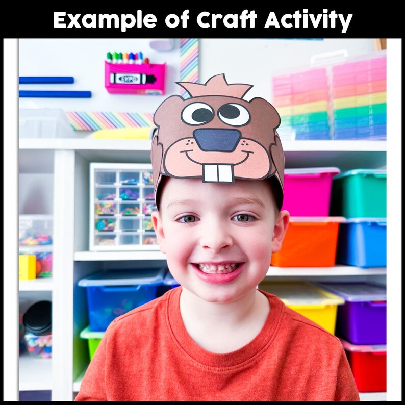 Groundhog Day Hat Craft | Crown | Template | Groundhog Day Activity ...