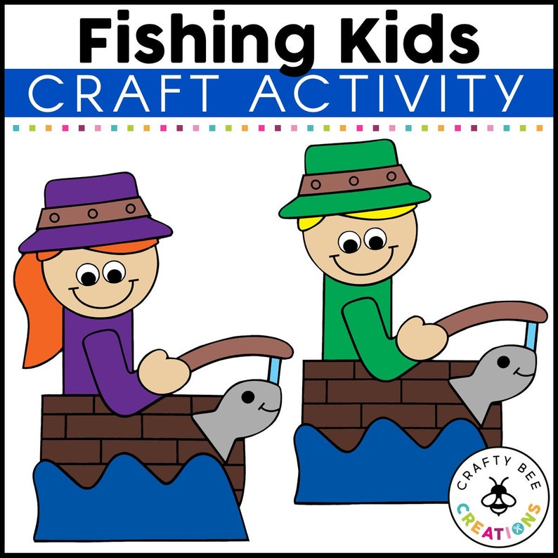 Fishing Kids Craft | Fish Craft for Kids | Camping Craft Template ...