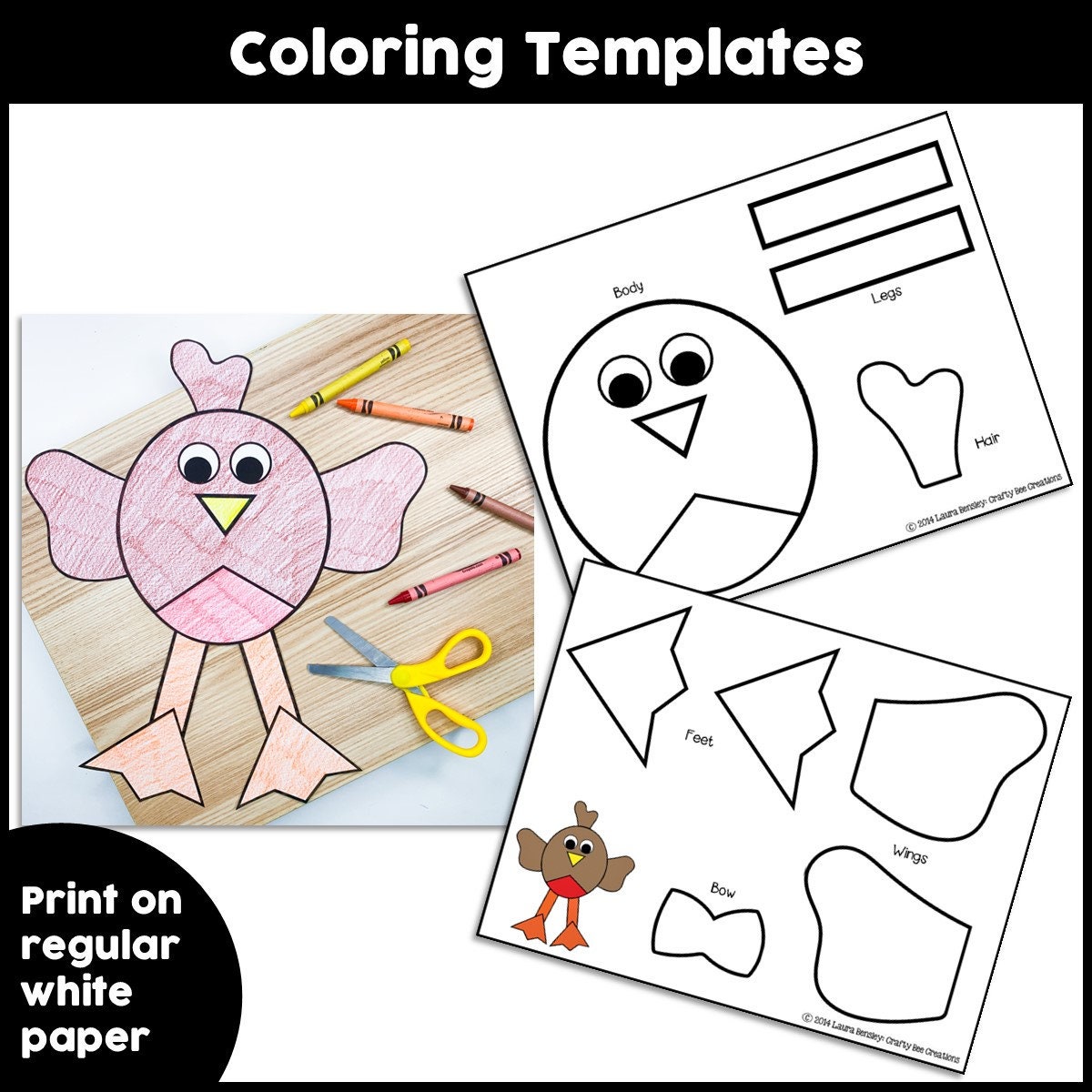 Fall Bird Craft | Fall Craft Activity | Fall Activities | Fall Bulletin ...