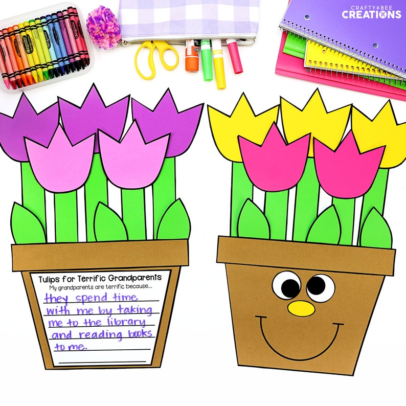 Grandparents Day Craft | Grandparents Day Writing Activities | Spring ...