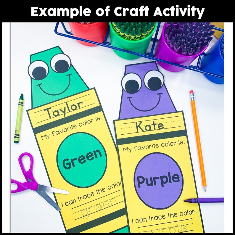 Crayon Name Craft | Back to School | Letter Recognition | Learning ...
