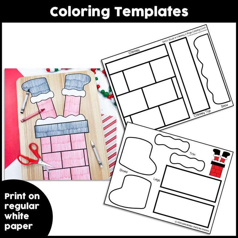 Santa is Stuck in the Chimney Craft | Santa Craft Activity | Christmas ...
