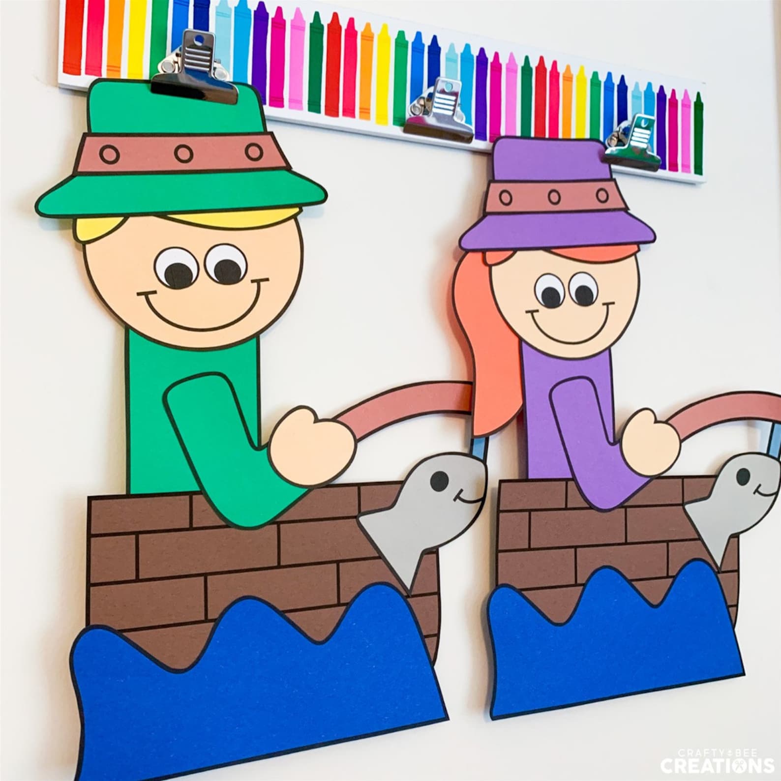 Fishing Kids Craft | Fish Craft for Kids | Camping Craft Template ...