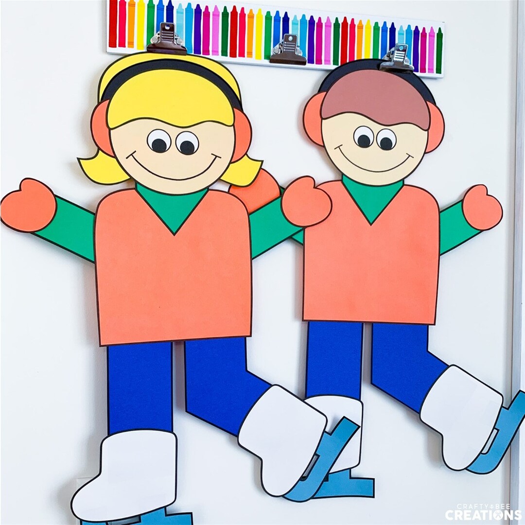 Winter Kids Craft | Winter Craft | Ice Skating Kids Craft | Winter ...