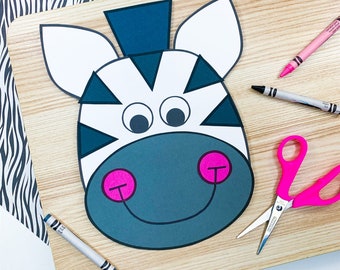 Giraffe Craft Patterns Zoo Animal Craft Zoo Animal Activities Jungle ...