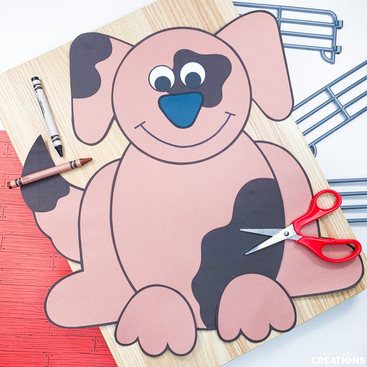 Dog Craft Patterns | Dog Craft for Kids | Dog Craft Template | Farm ...