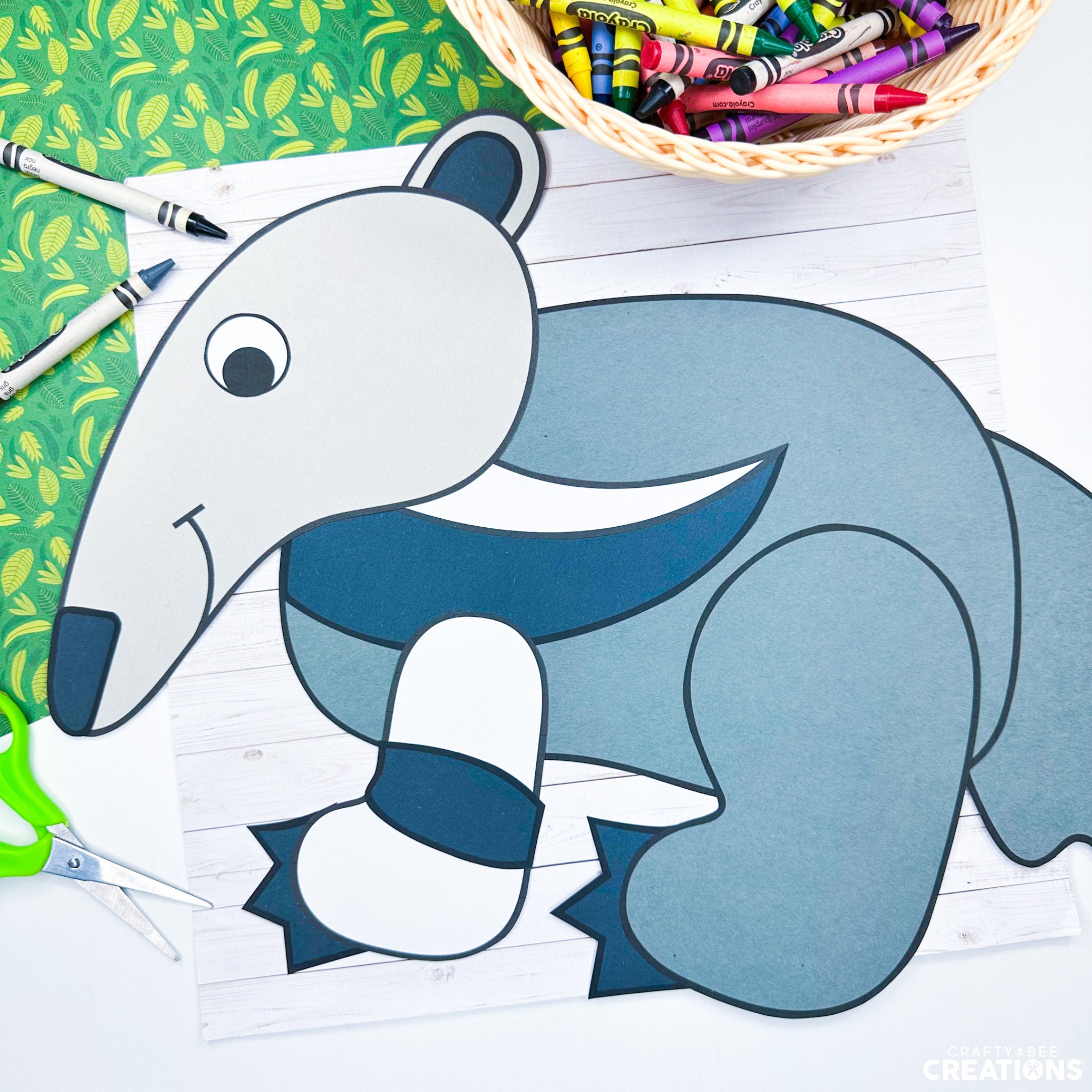 Anteater Craft | Rainforest | Jungle | Zoo Animals Craft Activities ...