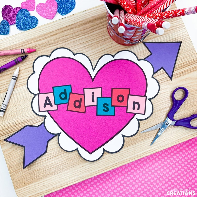 Heart Name Cupid Svg - Etsy