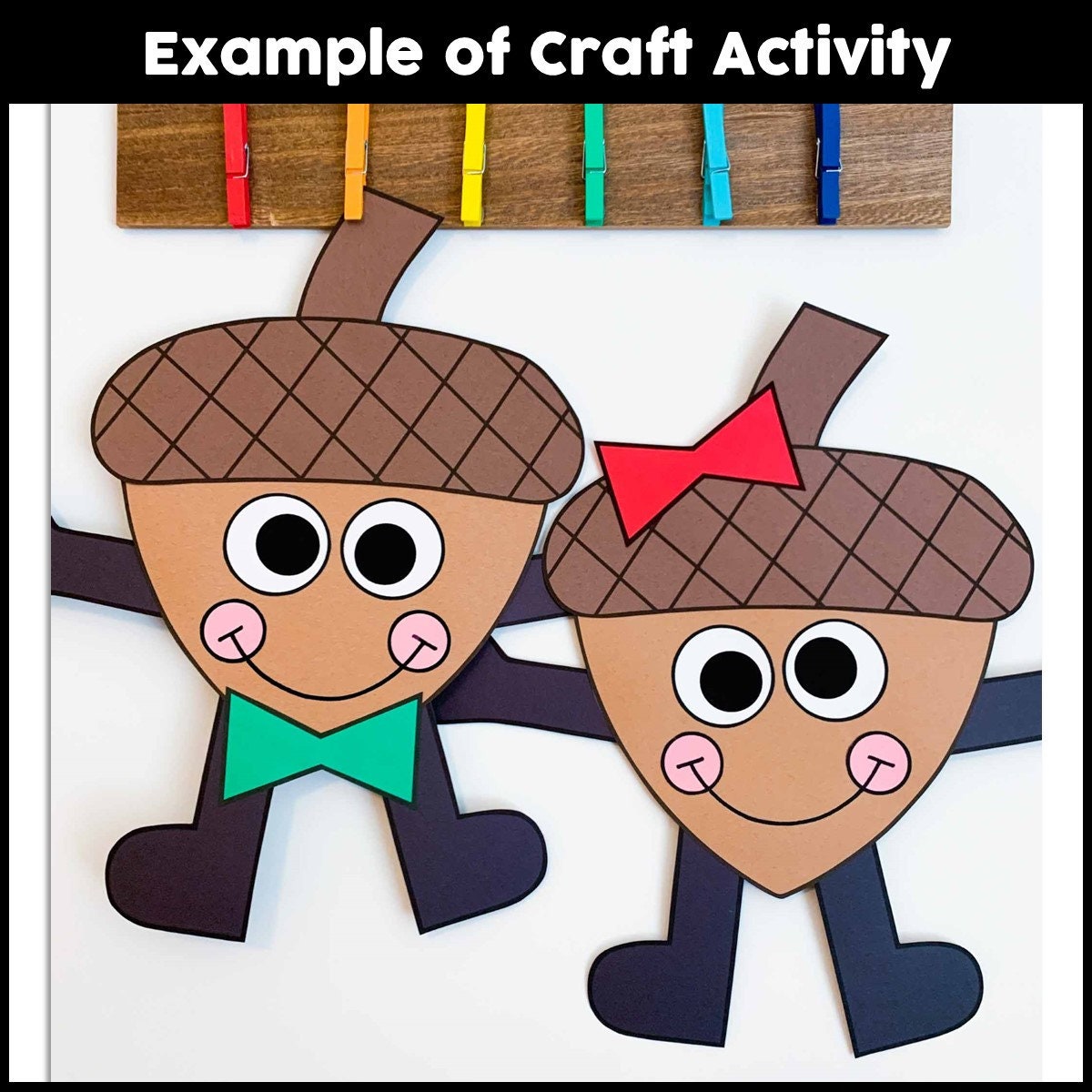 Fall Acorn Craft | Fall Activities | Fall Bulletin Board | Fall Writing ...
