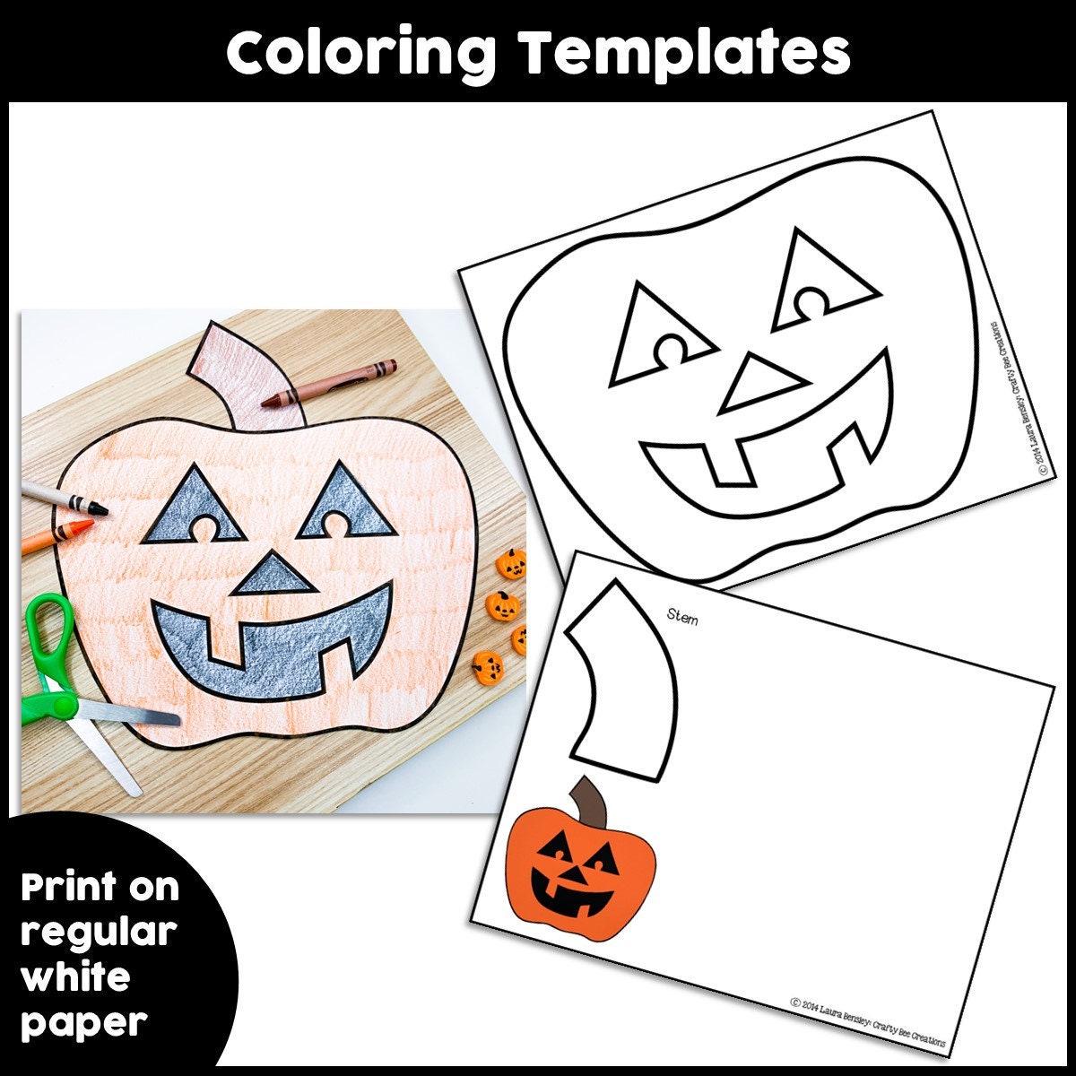 Pumpkin Craft | Jack-o-lantern | Fall Craft Activity | Halloween ...