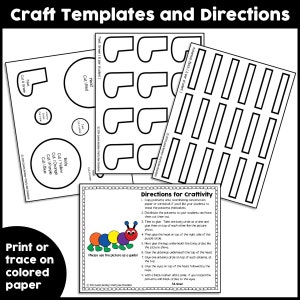 Caterpillar Craft Patterns | Spring Bulletin Board | Spring Activities ...