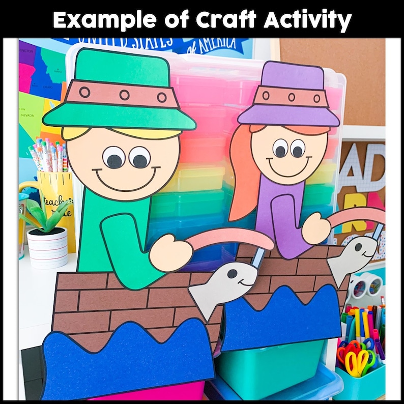 Fishing Kids Craft Fish Craft for Kids Camping Craft Template Camping ...