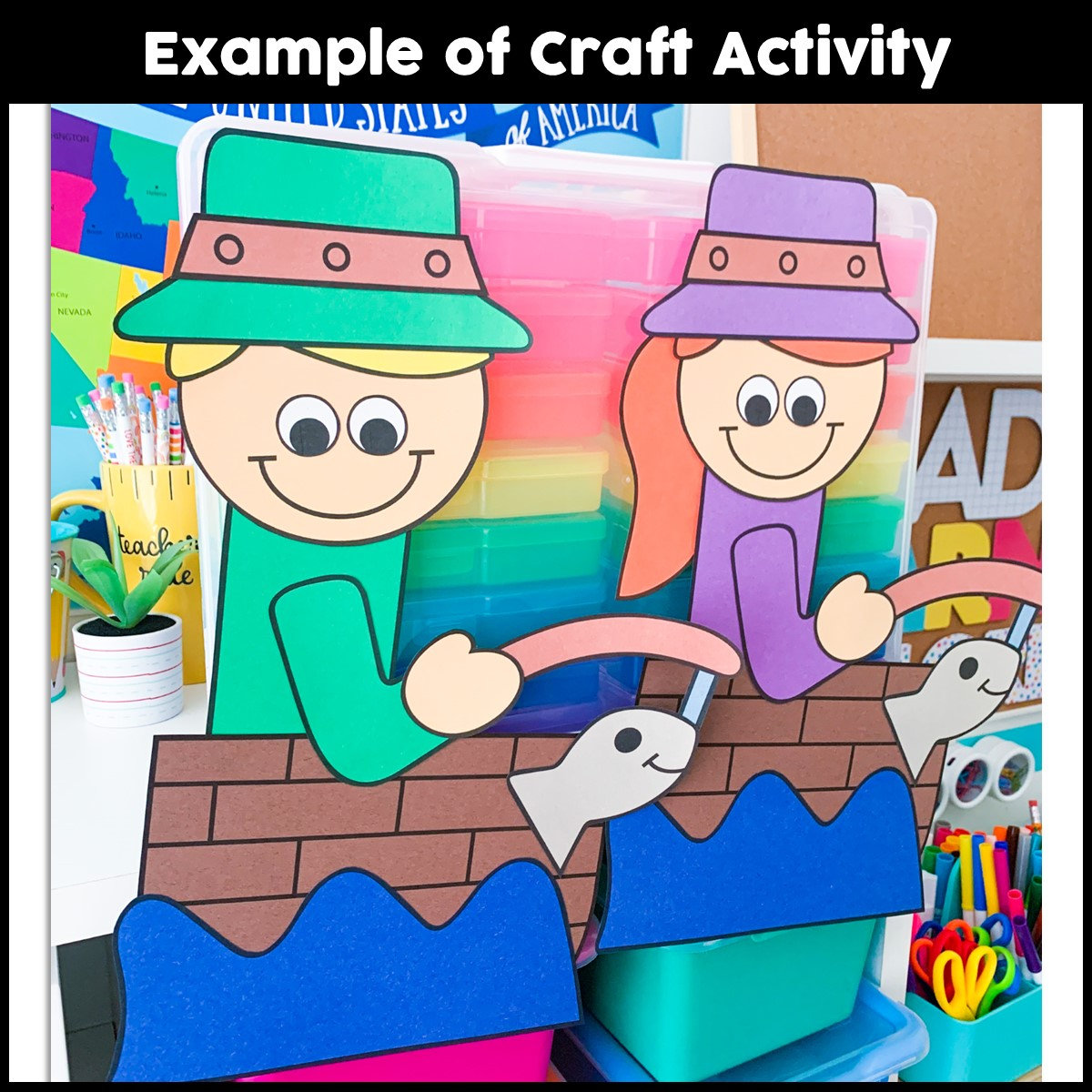 Fishing Kids Craft | Fish Craft for Kids | Camping Craft Template ...