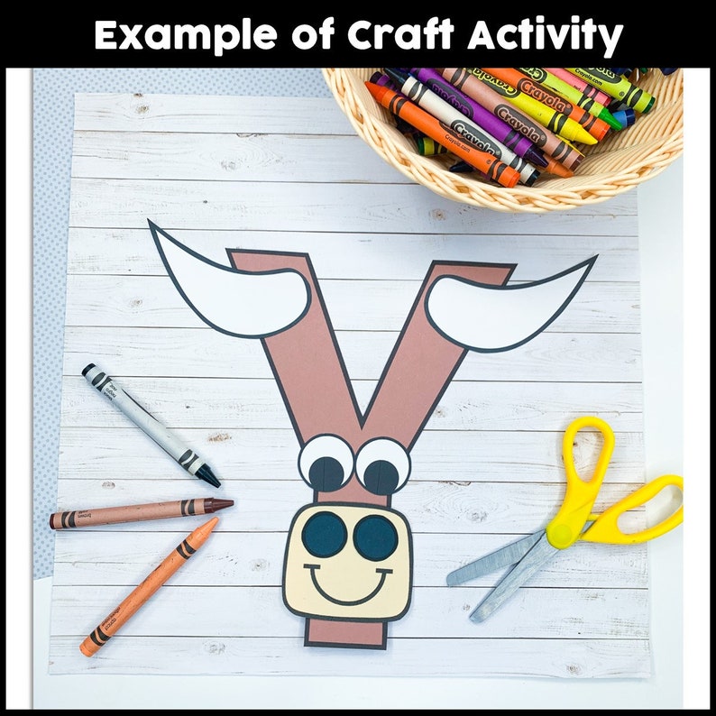 Letter Y Craft Patterns | Yak Craft | Alphabet Crafts | Uppercase ...