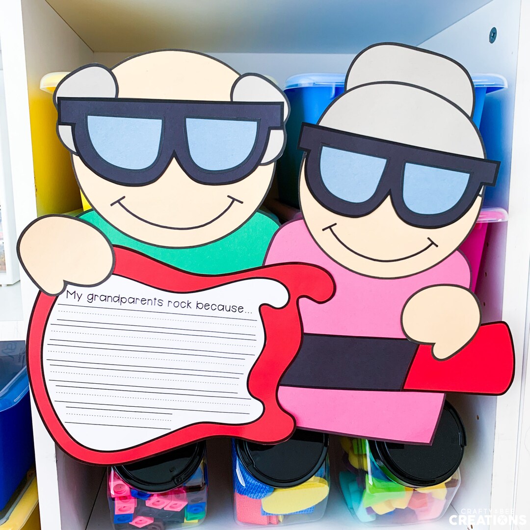 Grandparents Day Craft | 100th Day of School Project | Grandparents ...