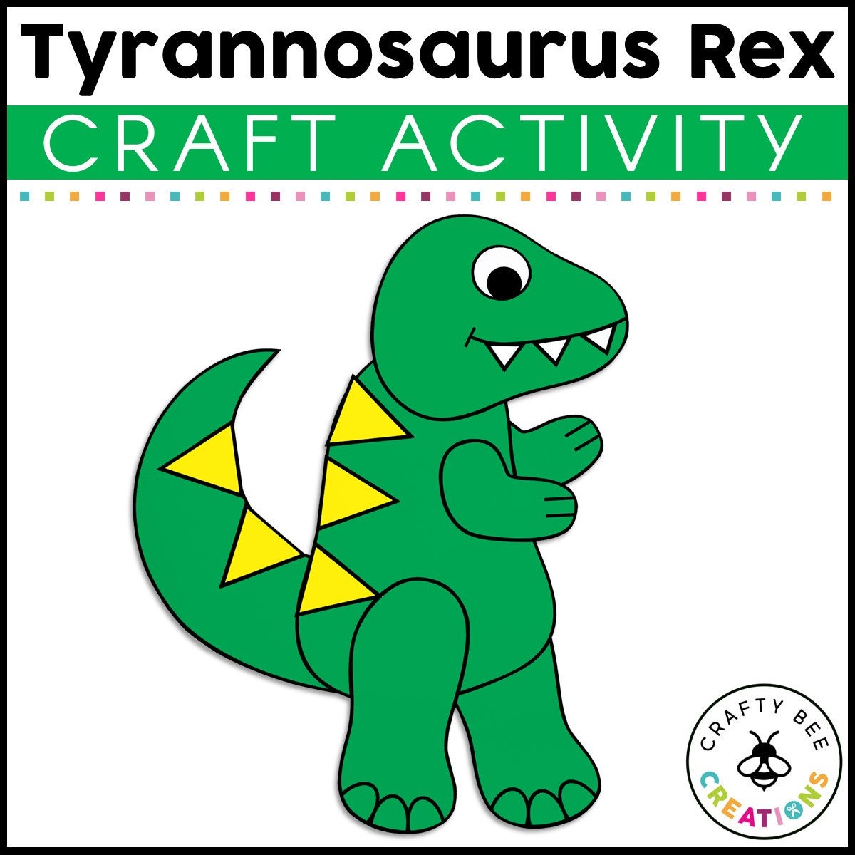 Dinosaur Craft | T-rex Pattern | T-rex Template | Tyrannosaurus Rex ...